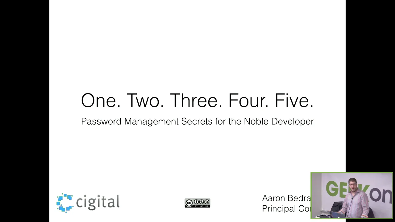 Password Management Secrets for the Noble Developer by Aaron Bedra on Vimeo