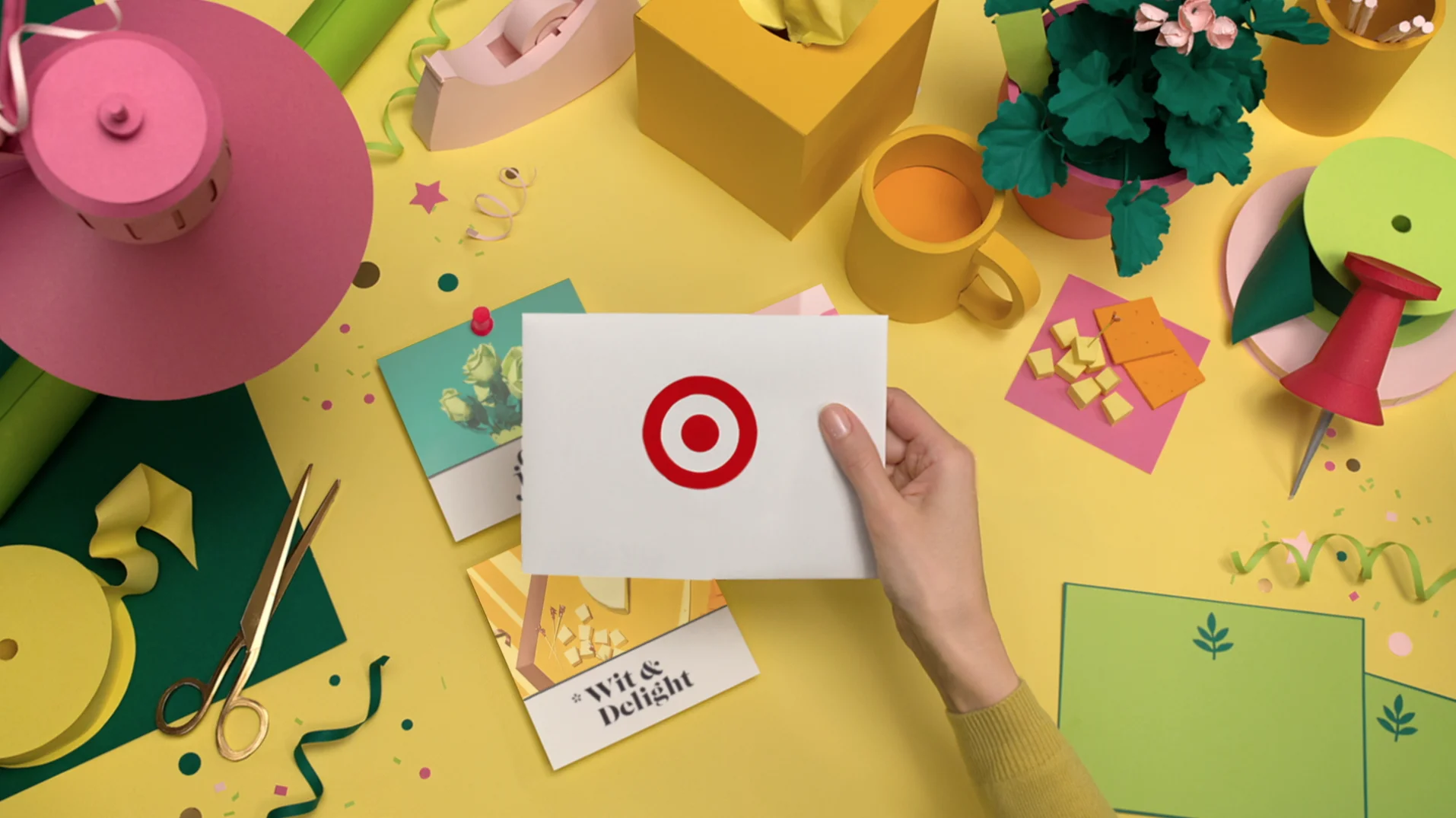 Paper animation for Target/Pinterest