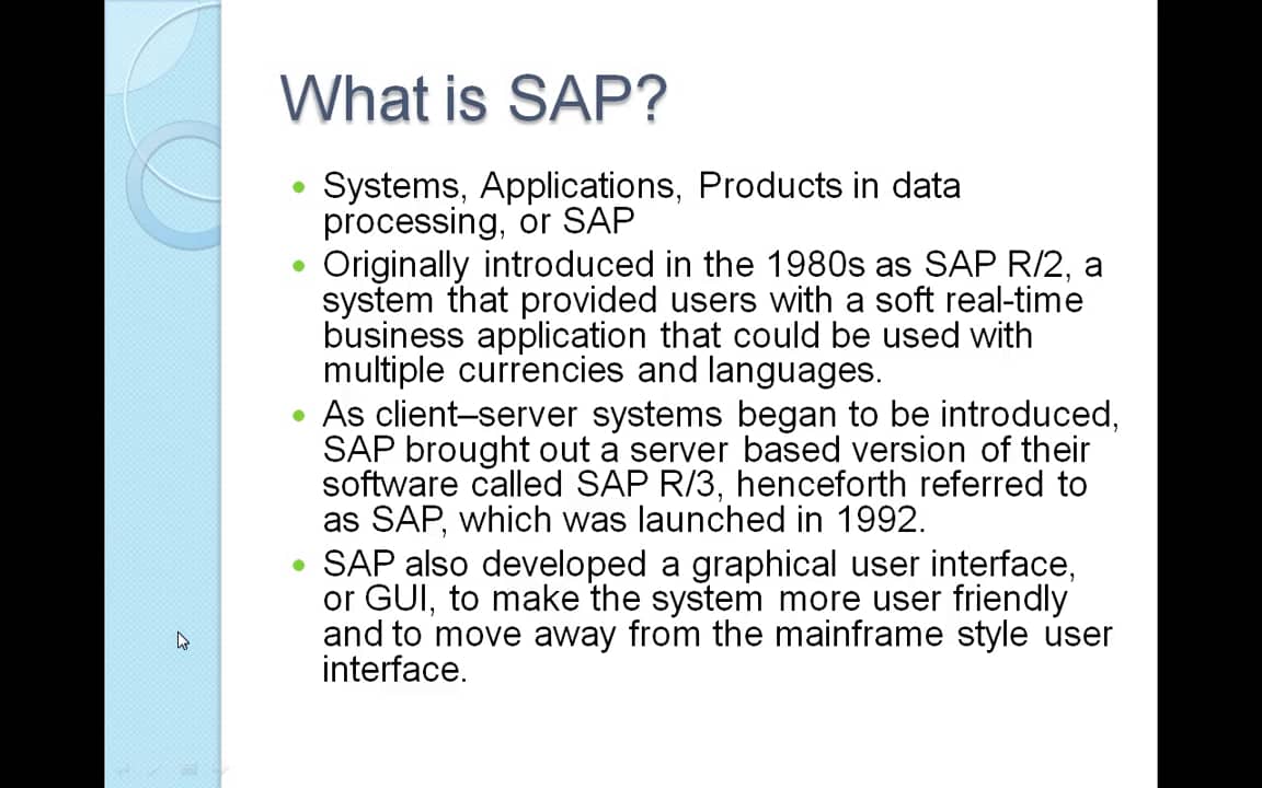 SAP Basis Administration Demo by trainer1 on Vimeo