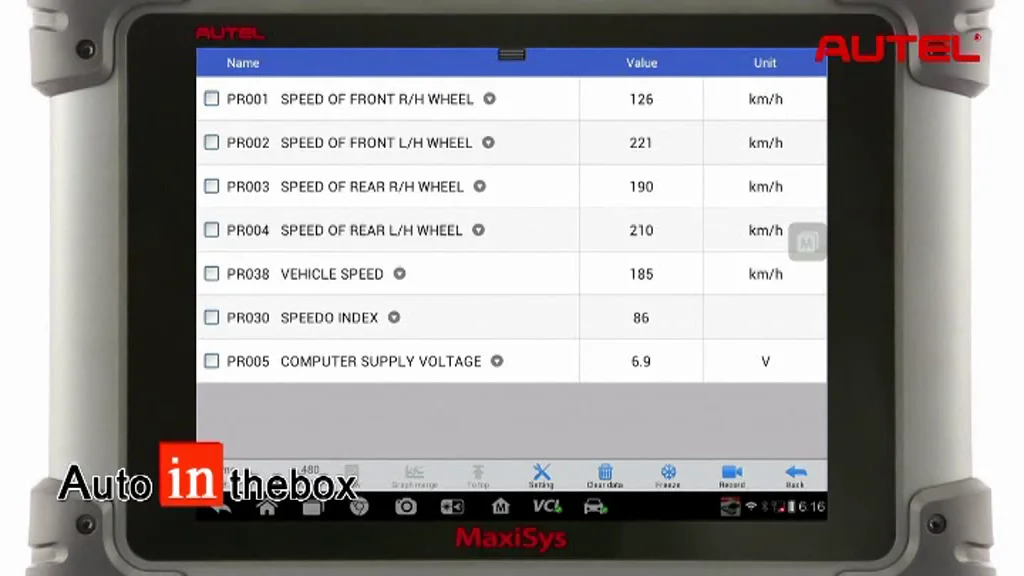 Autel MaxiSys data logging on Vimeo