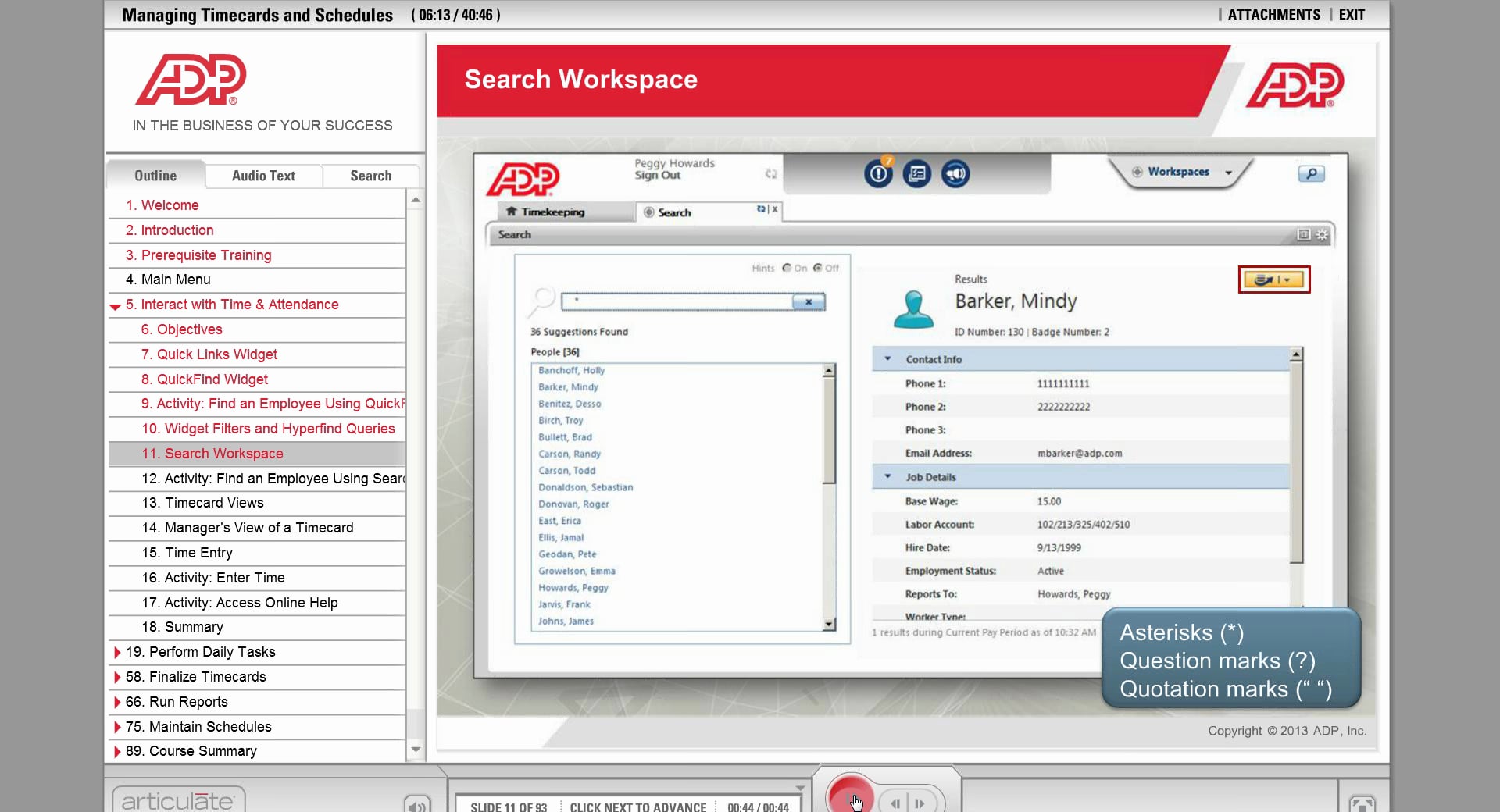 ADP Managing Timecards & Schedules Training Video on Vimeo