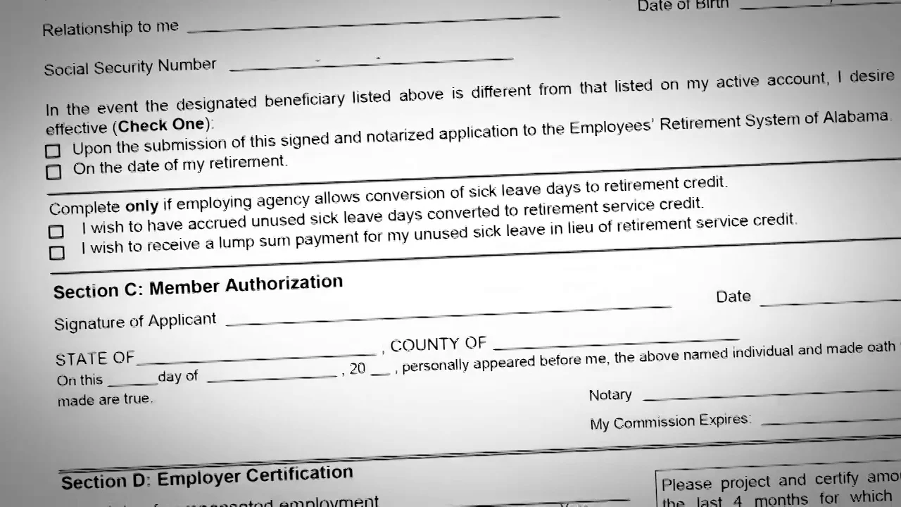 ERS Tier 1 Retirement Forms