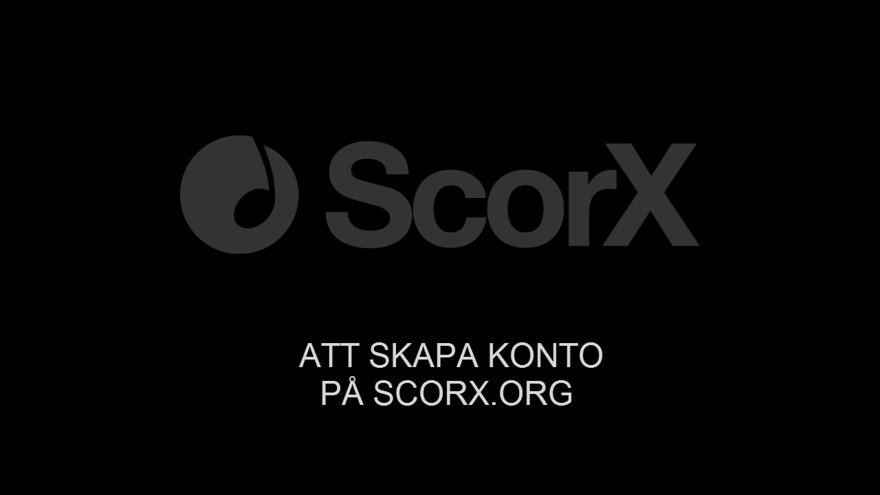 Skapa ditt personliga Scorx-konto on Vimeo
