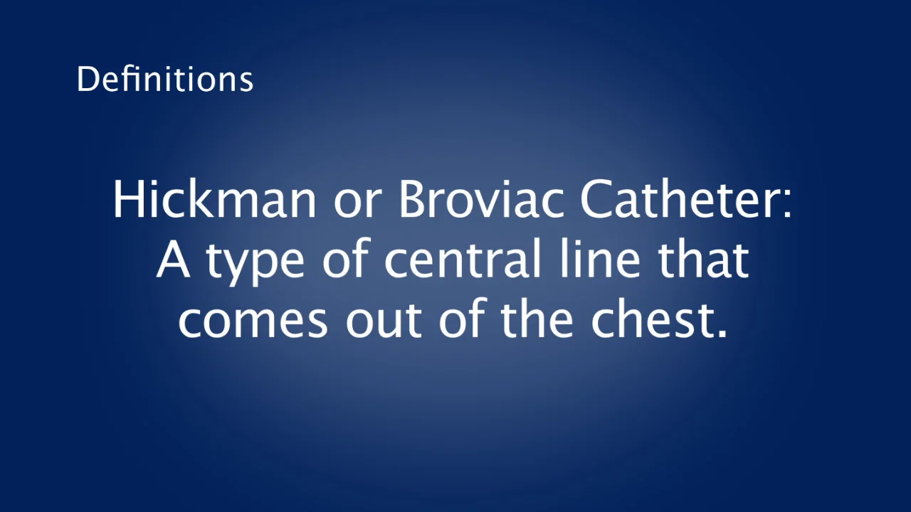 Central Line Cap Change - Preventing Central Line Infections on Vimeo