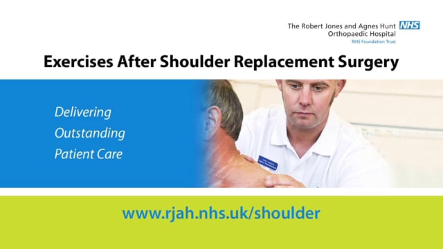 Exercises after Shoulder Replacement Surgery on Vimeo
