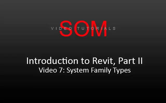 Revit - Introduction to Revit, Part 2: System Family Types on Vimeo