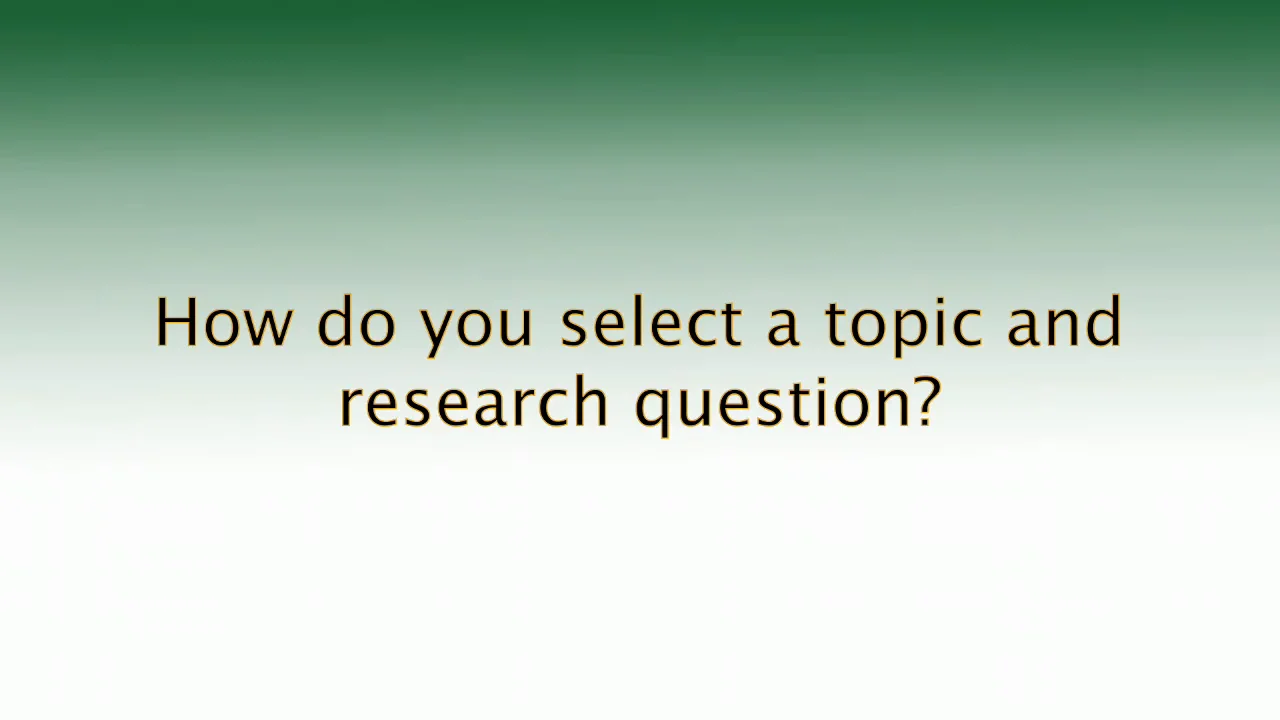 how-do-you-select-a-topic-and-research-question-on-vimeo