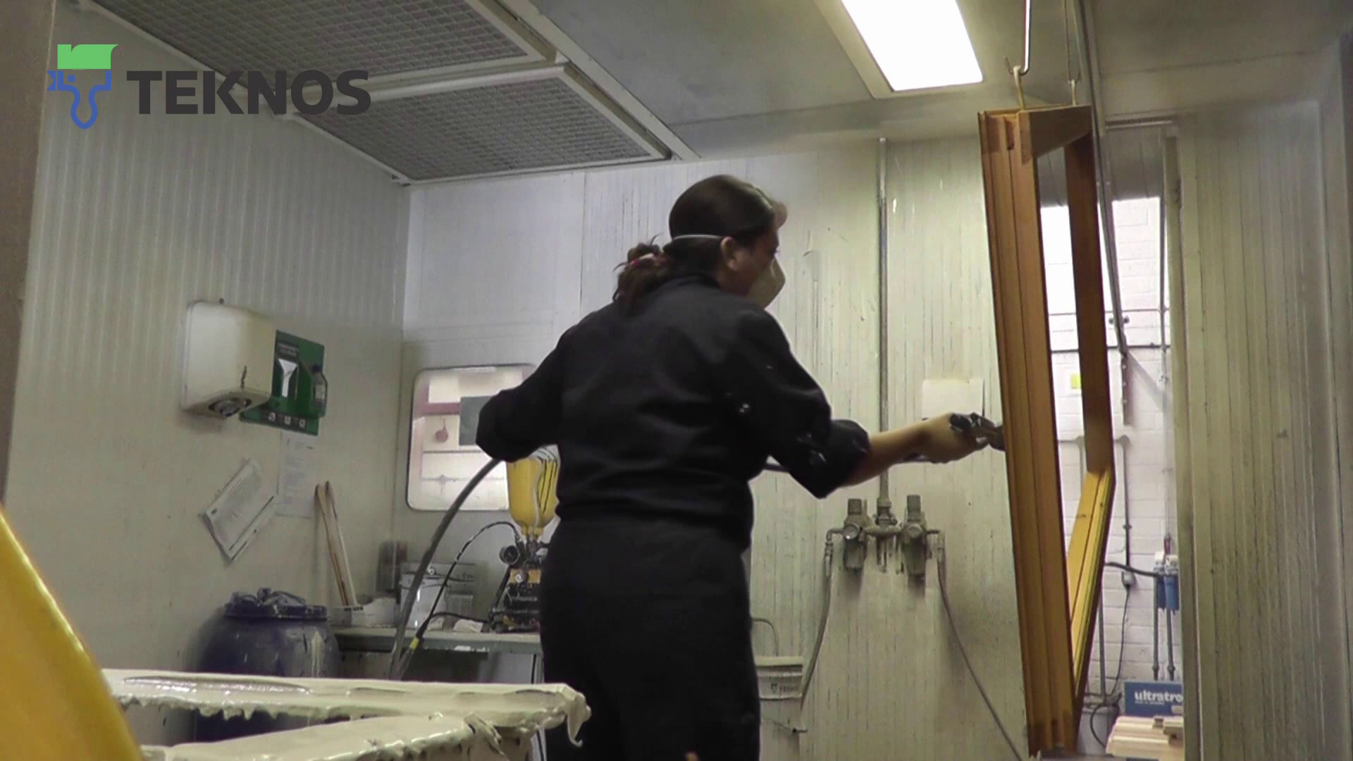 Demonstration of Window Frame Spraying on Vimeo