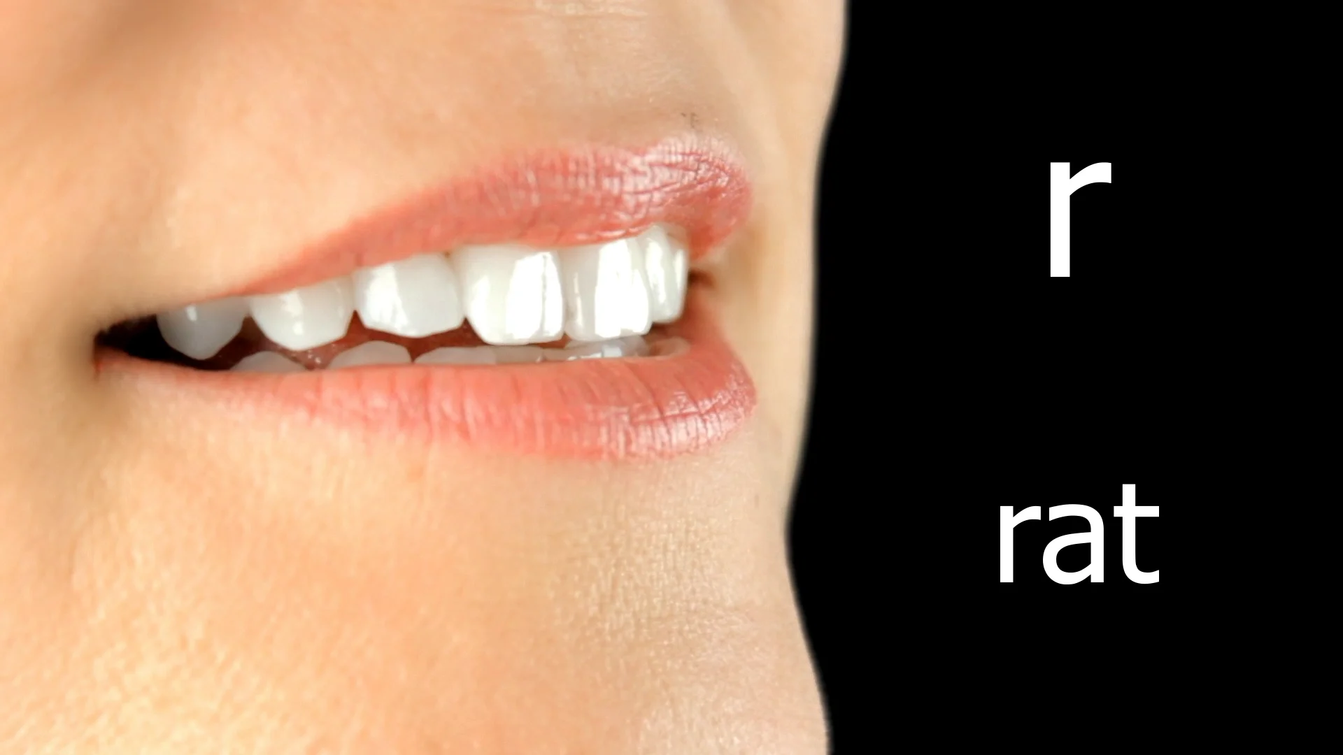 Letter R Mouth Movement With Word on Vimeo