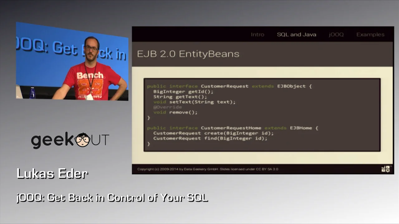 12 jOOQ: Get Back in Control of Your SQL by Lukas Eder on Vimeo