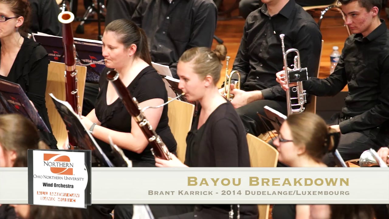 Bayou Breakdown (Brant Karrick) - ONU Wind Orchestra on Vimeo