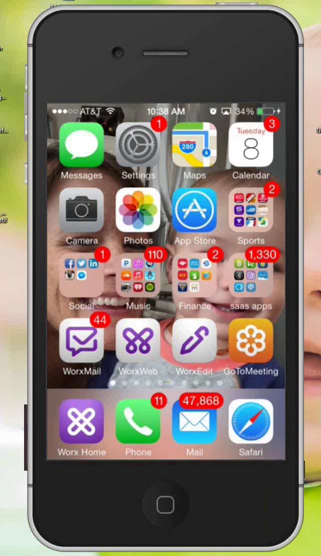 Citrix Mobility Demo on iPhone - XenMobile, GoToMeeting, Sharefile, and ...