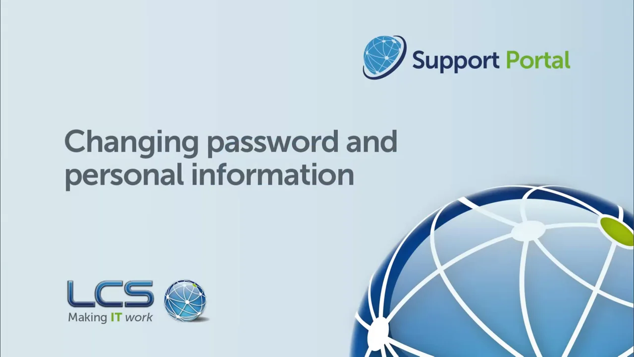 LCS Online Portal - How to Change Your Account Information on Vimeo