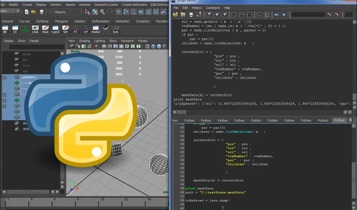 MAYA TUTORIAL : the power of python dictonary on Vimeo