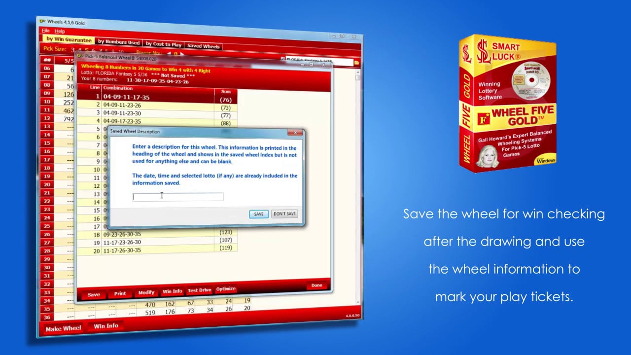 Gail Howard's Smart Luck Software Products Overview on Vimeo