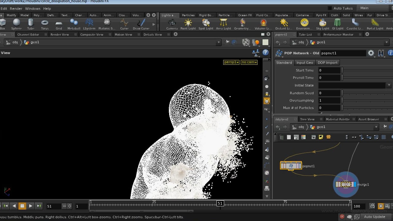 R&D: [Houdini] SDF based collision using custom VOP on Vimeo