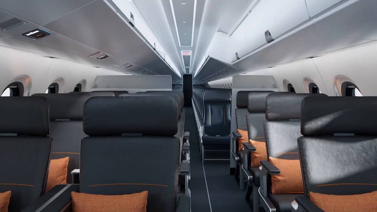 Embraer E2 Cabin by PriestmanGoode on Vimeo