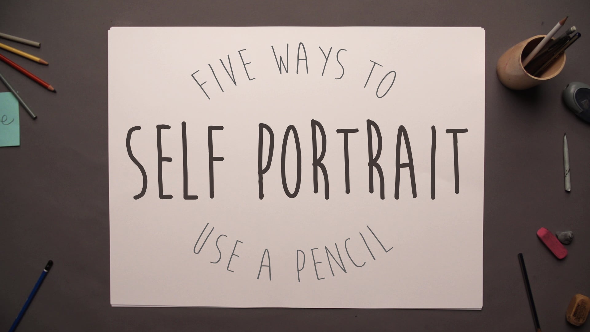 Five Ways to Use a Pencil - Self Portrait on Vimeo