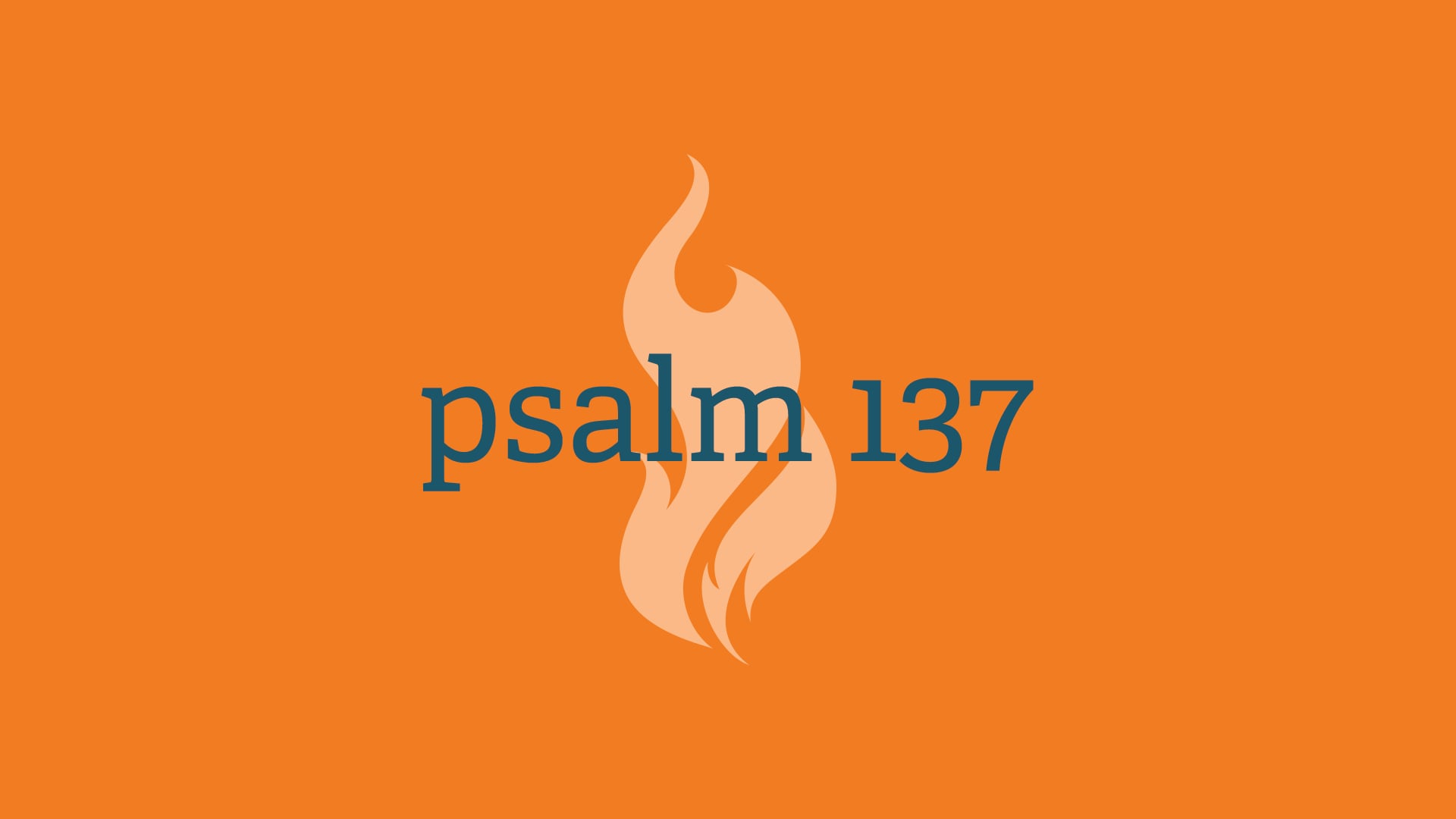 Harold Bigham on Psalm 137 on Vimeo