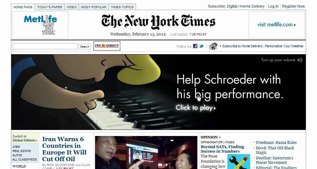MetLife piano banner on Vimeo