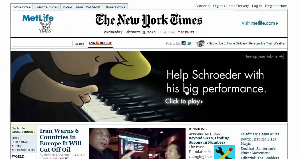 MetLife piano banner on Vimeo