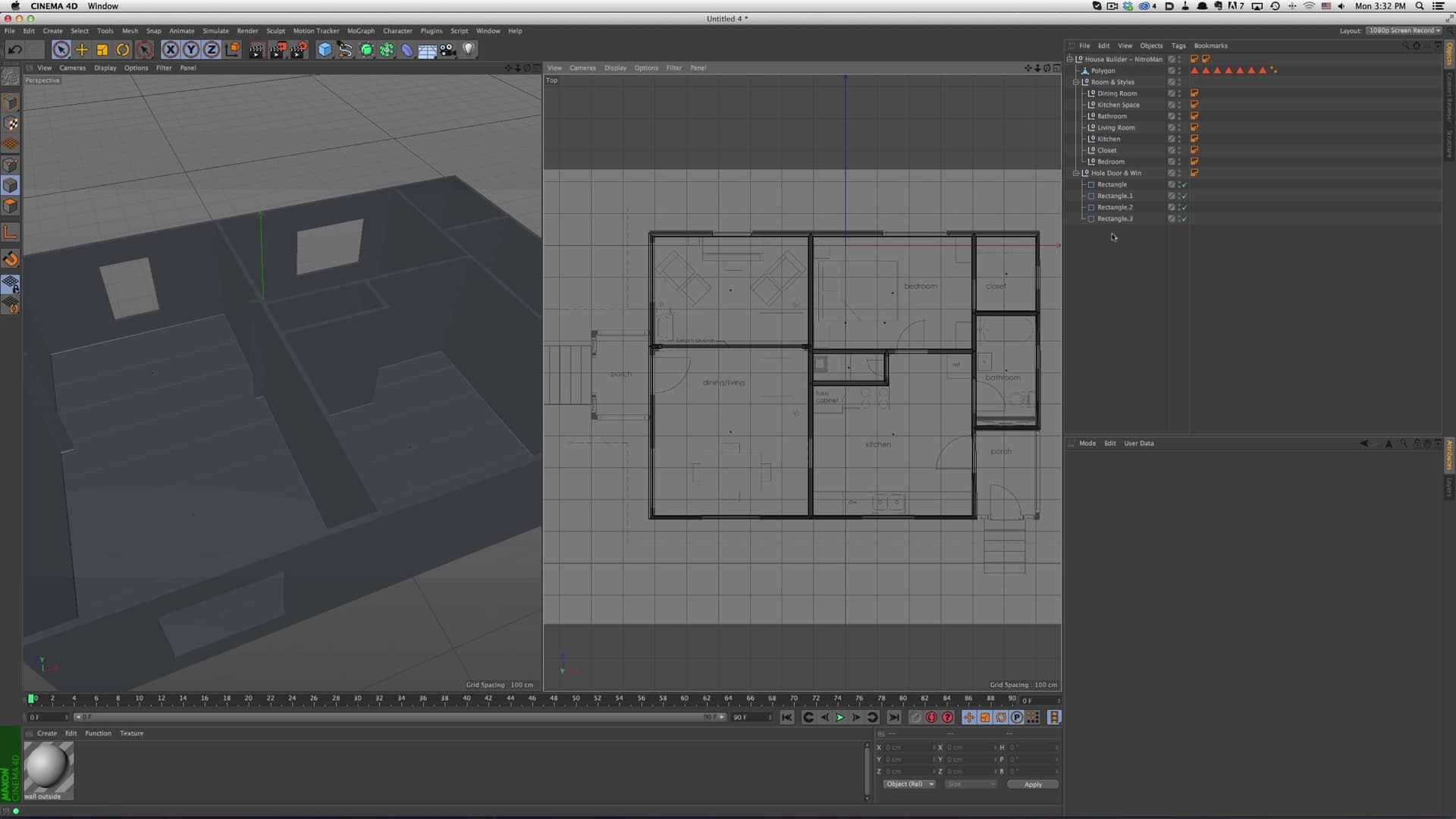 Cinema 4D R16 House Builder Tutorial on Vimeo