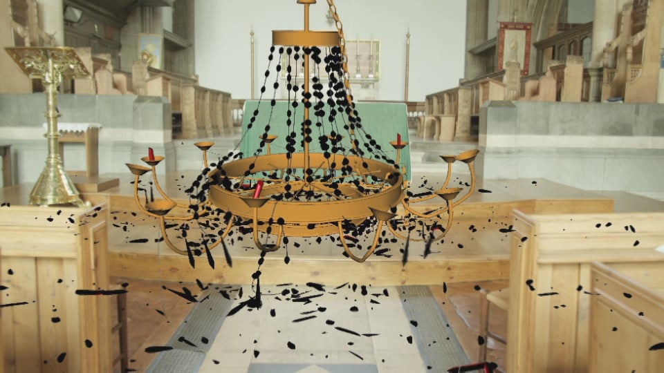 Falling Chandelier Simulation on Vimeo