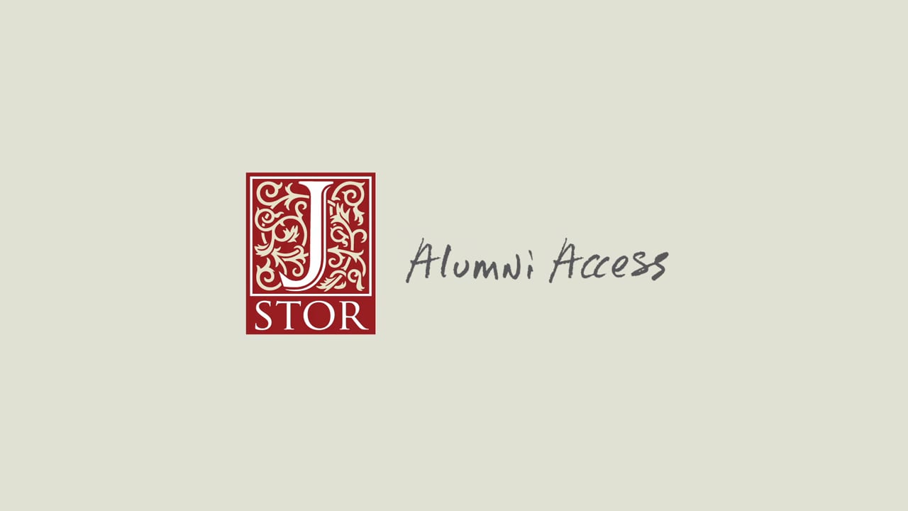 JSTOR Alumni Access on Vimeo