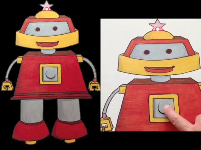 How to Build a Light Up Robot with Paper Circuits