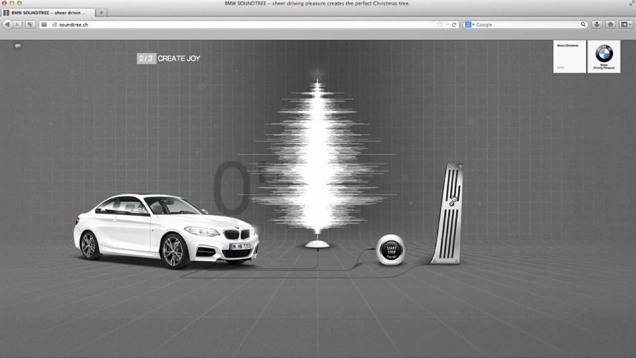 BMW Soundtree – driving pleasure creates the perfect Christmas tree on ...