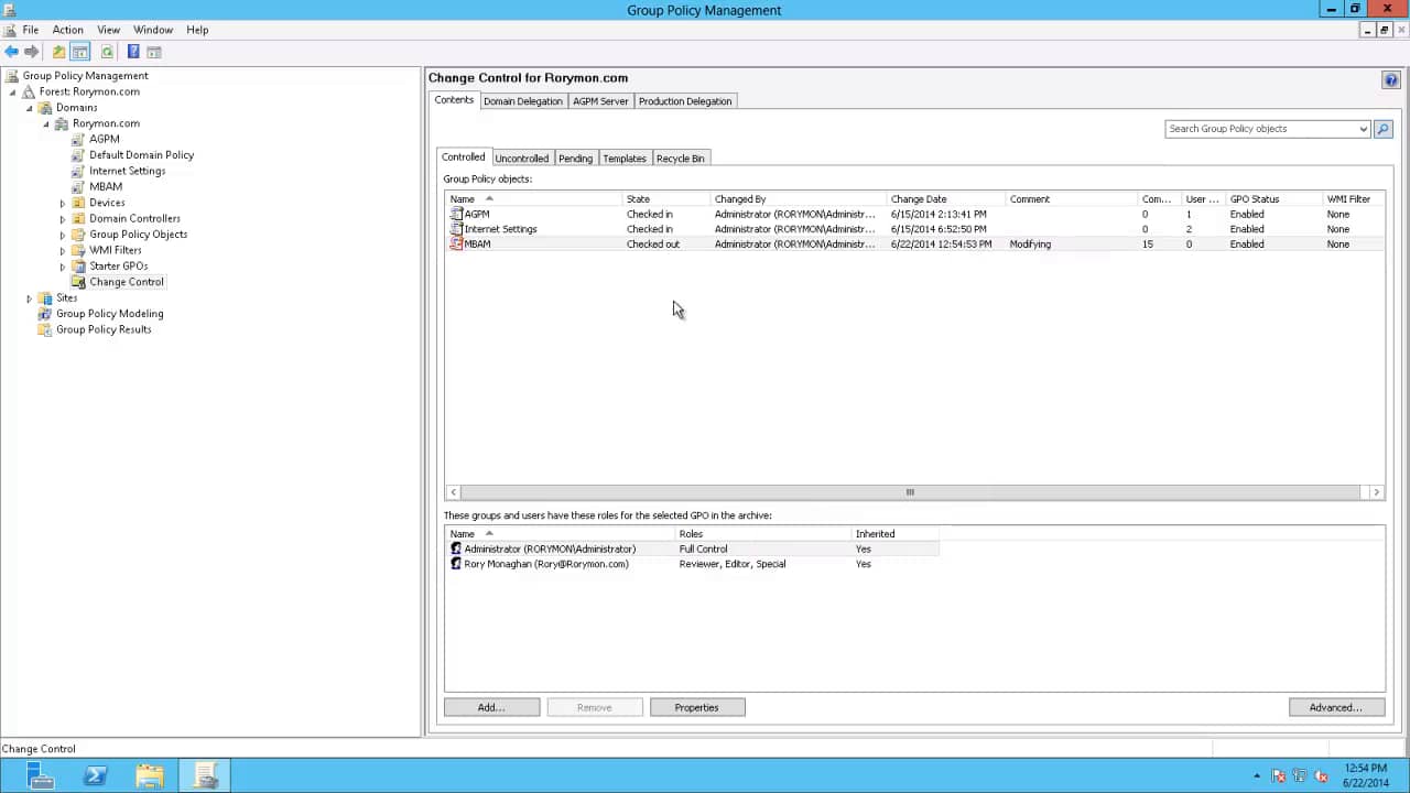 Advanced Group Policy Management Demo on Vimeo