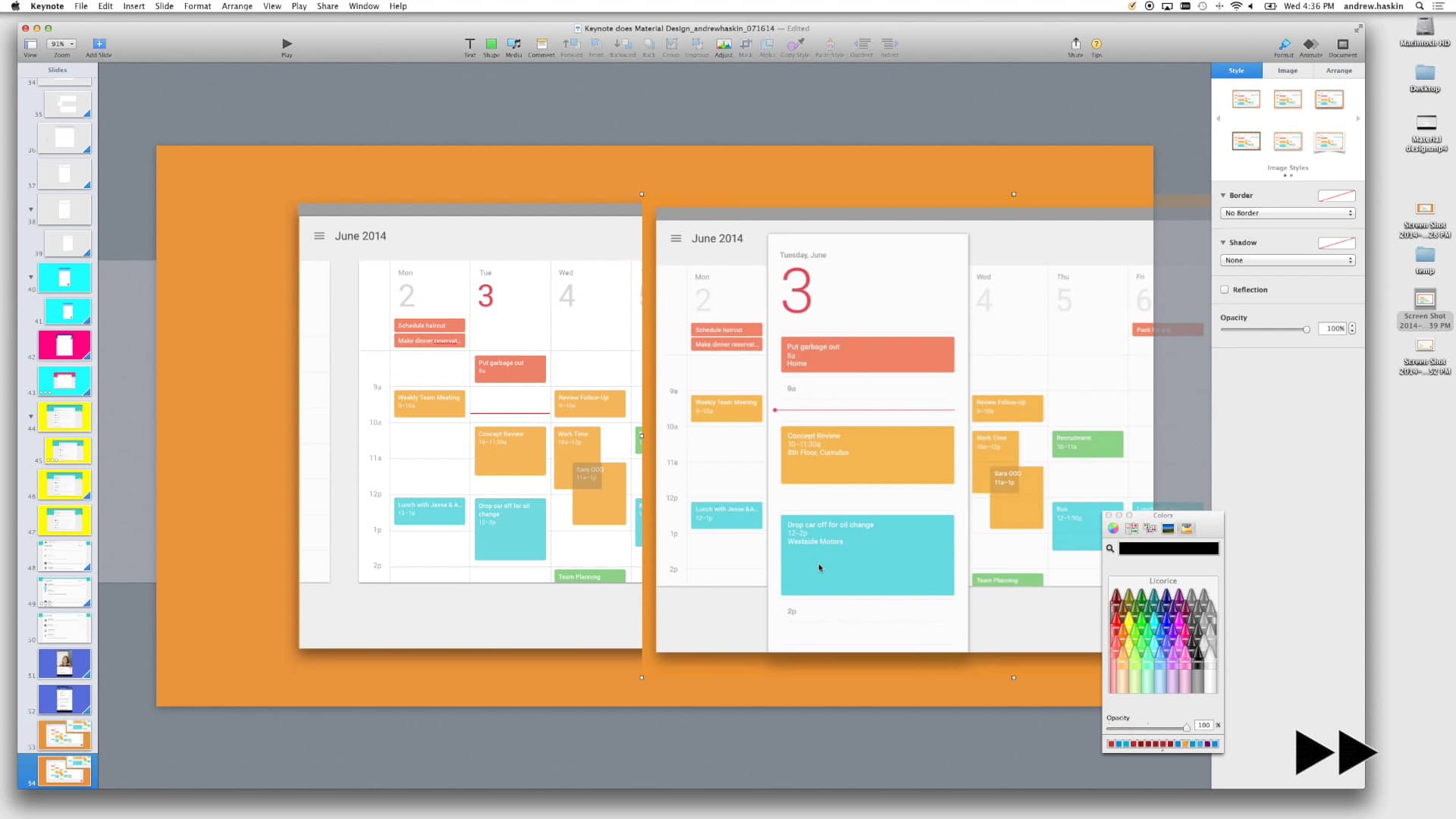 Keynote does Material Design - Calendar Animation on Vimeo