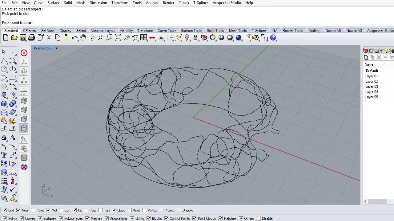 Rhino-Script: running line on torus surface on Vimeo