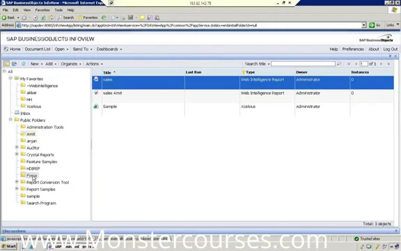 Business Objects Online Training BOXI class videos BO Video Tutorials ...