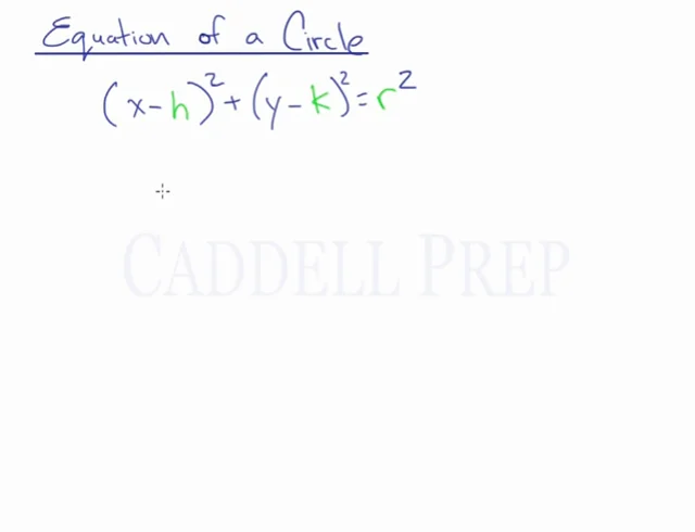 Equation Of A Circle