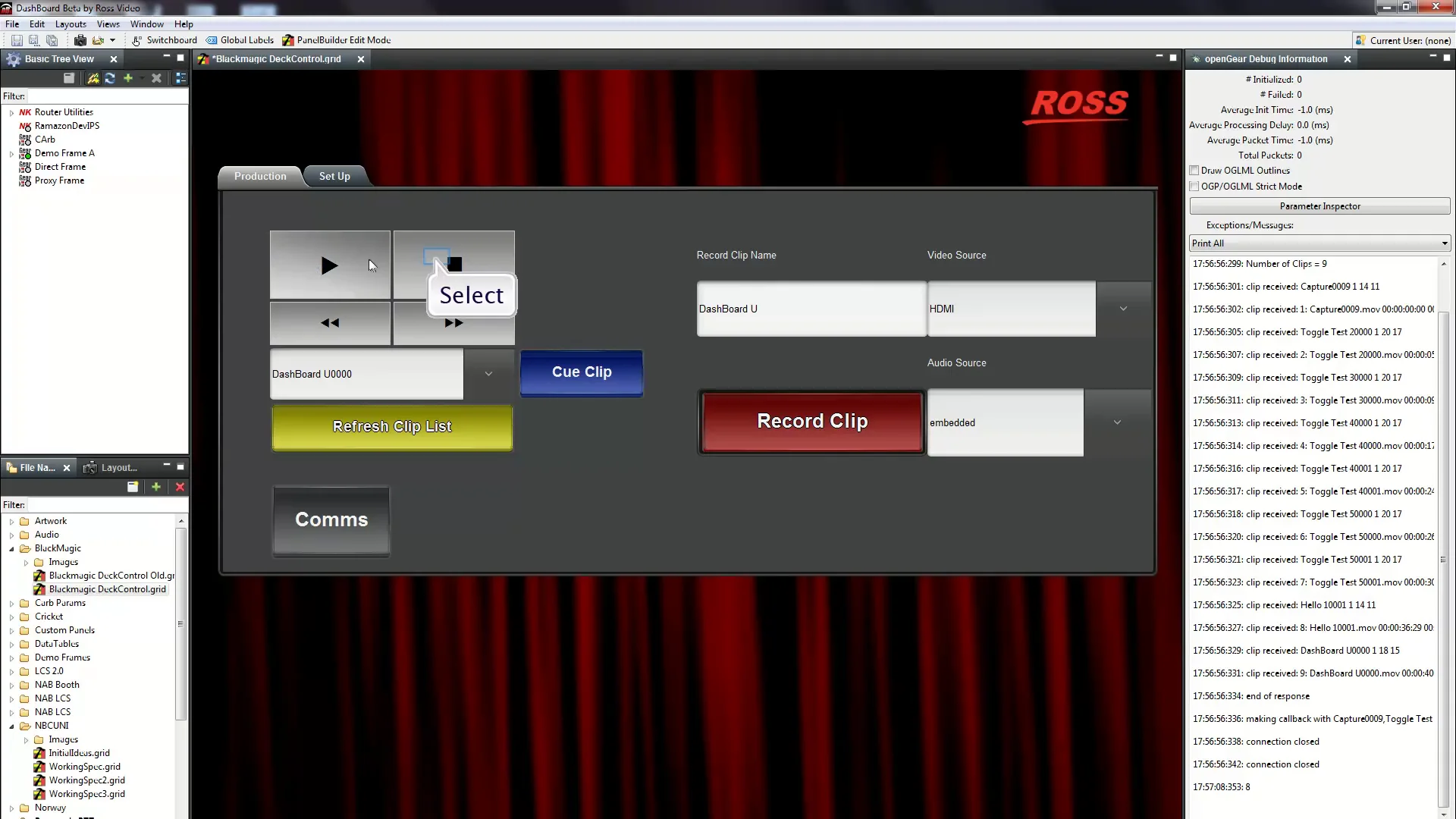 Ross DashBoard U - PanelBuilder 304