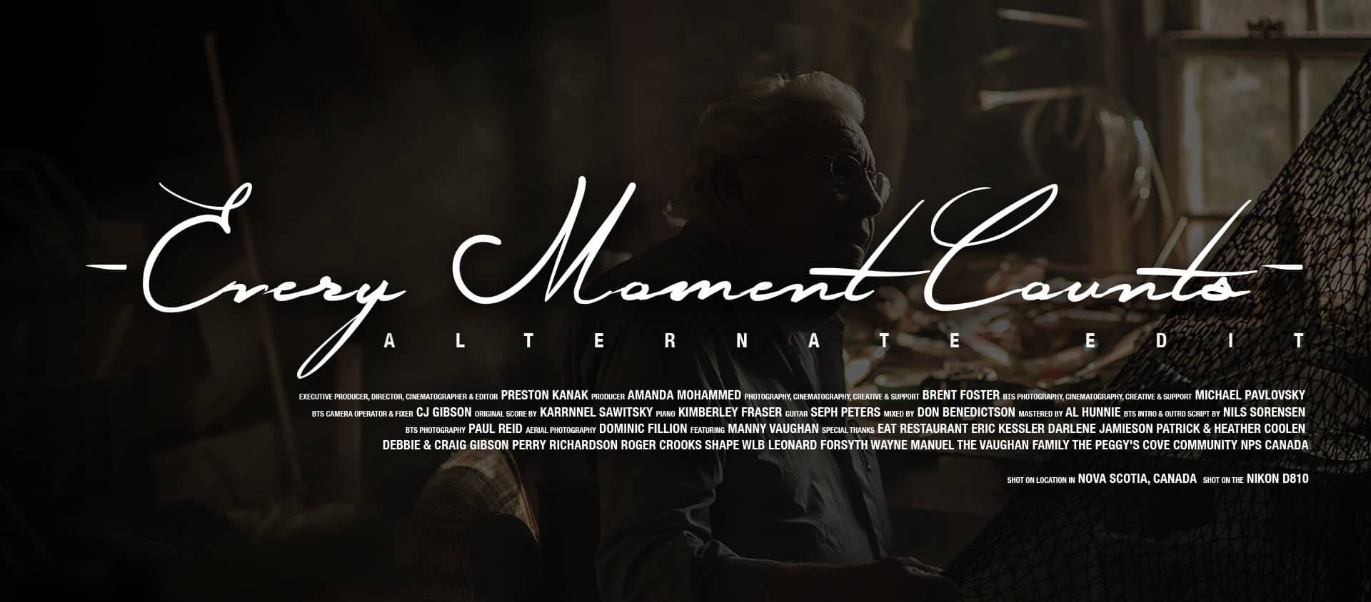 Every Moment Counts - Director's Cut on Vimeo