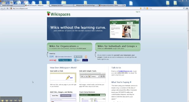A Quick Demonstration of How to Use Wikispaces Part 1 on Vimeo