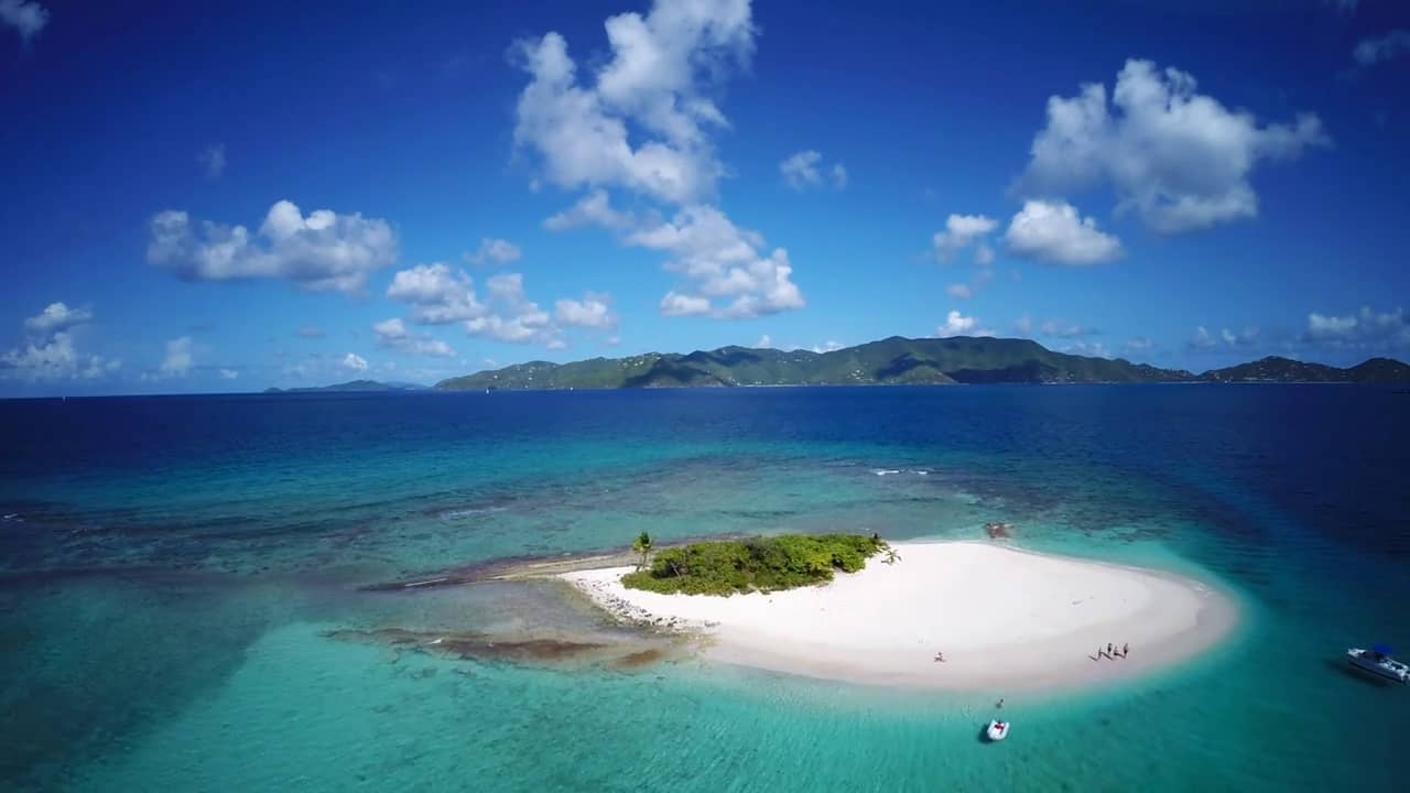 Sandy Spit, Jost Van Dyke, BVI, aerial video on Vimeo