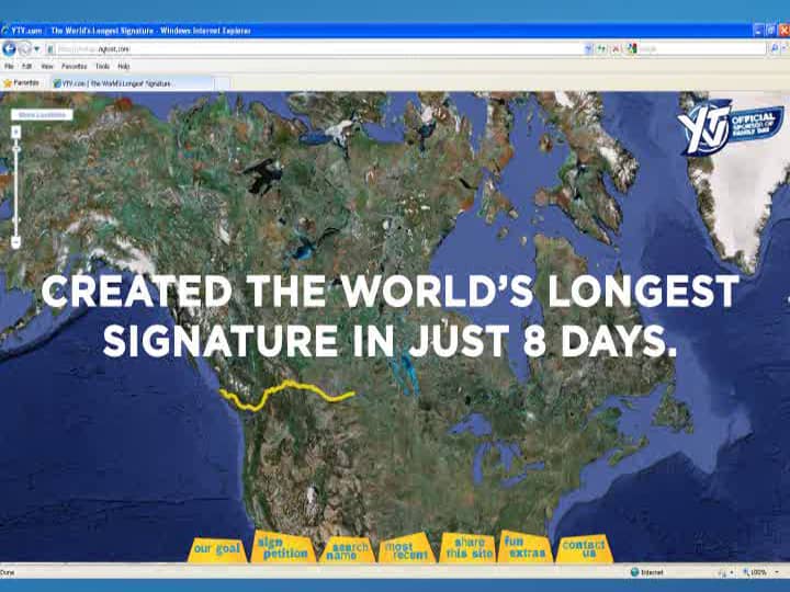 YTV - World's Longest Signature on Vimeo