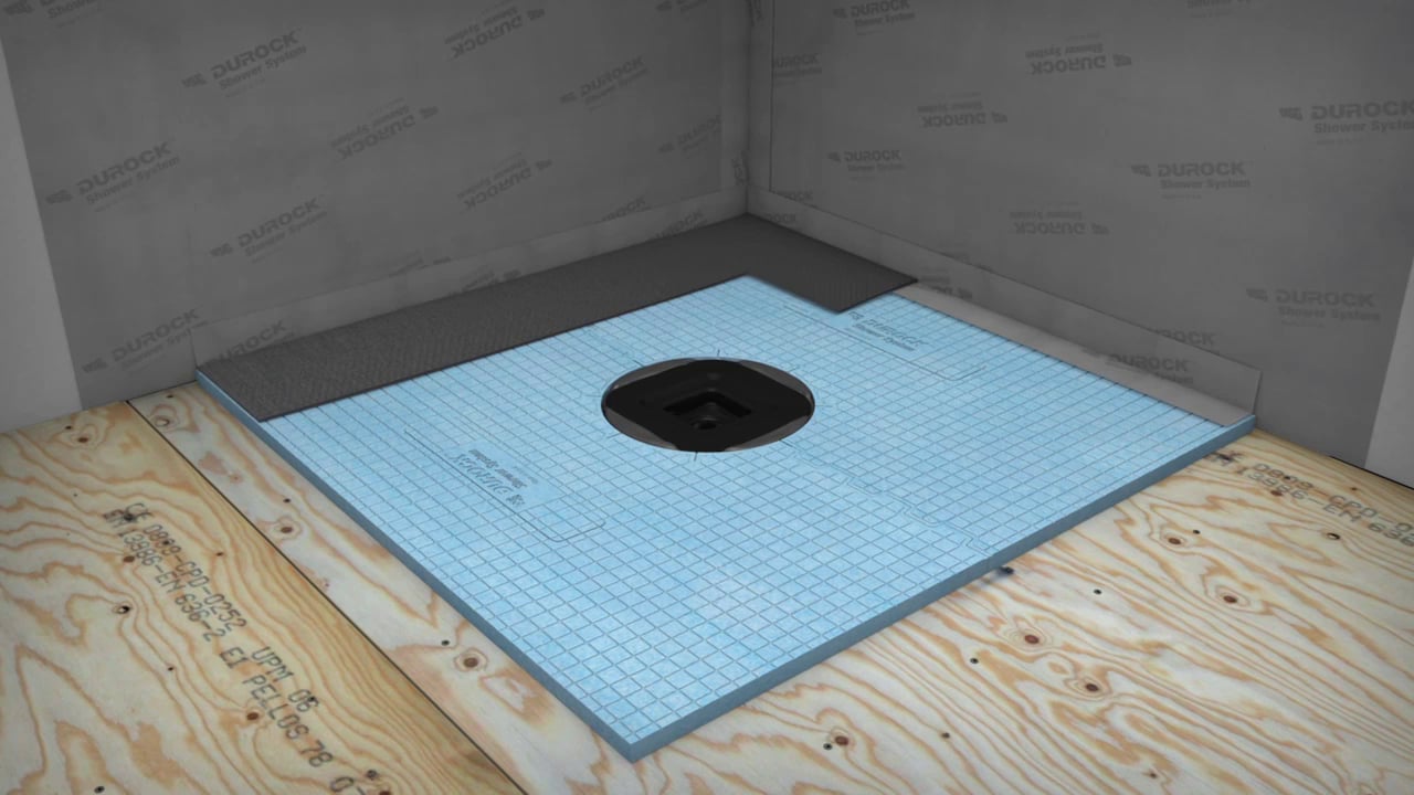 Durock Shower System | Segment Membrane on Vimeo