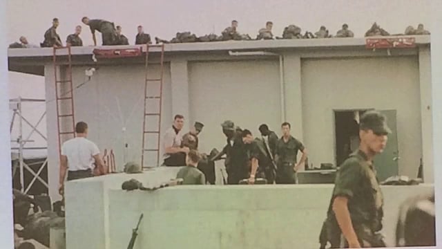 Randy Smith (USMC) and the last Marines to leave Saigon, Vietnam April ...