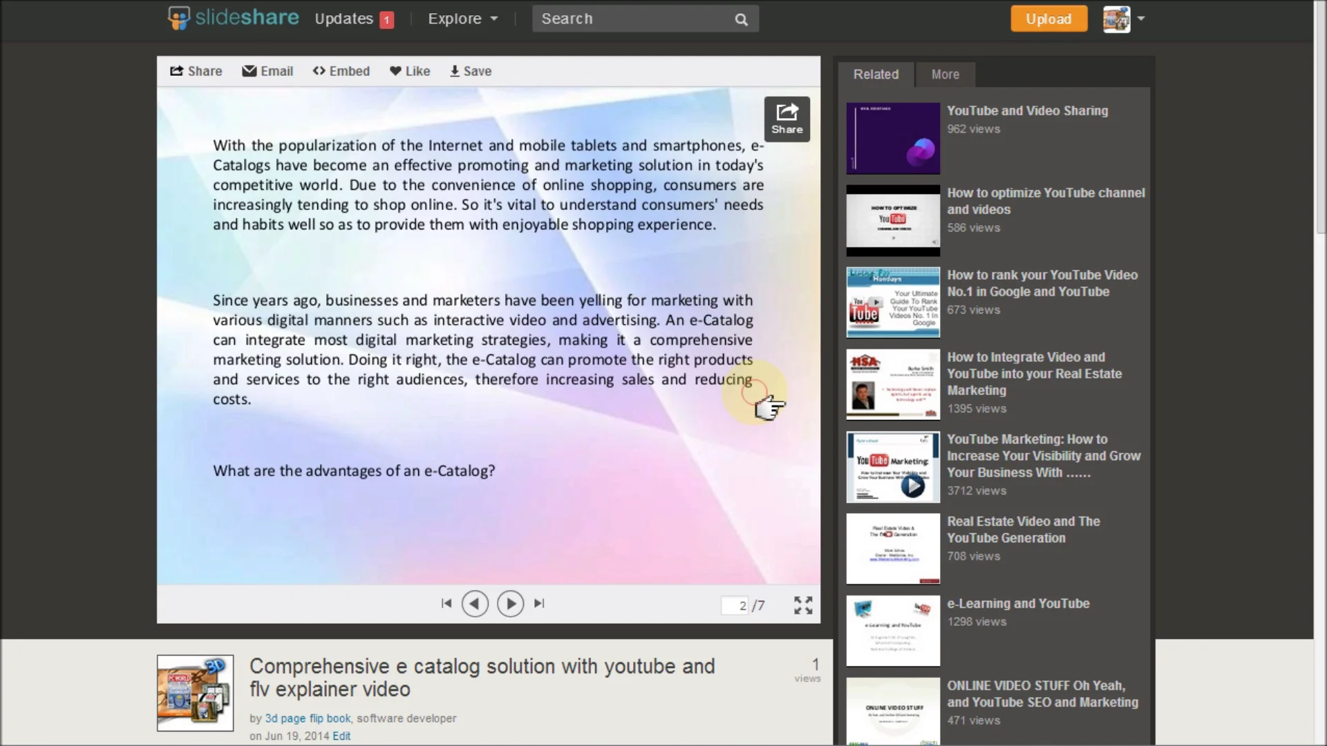Flipbuilder - Interactive e-catalogue solution avec vidéo YouTube on Vimeo