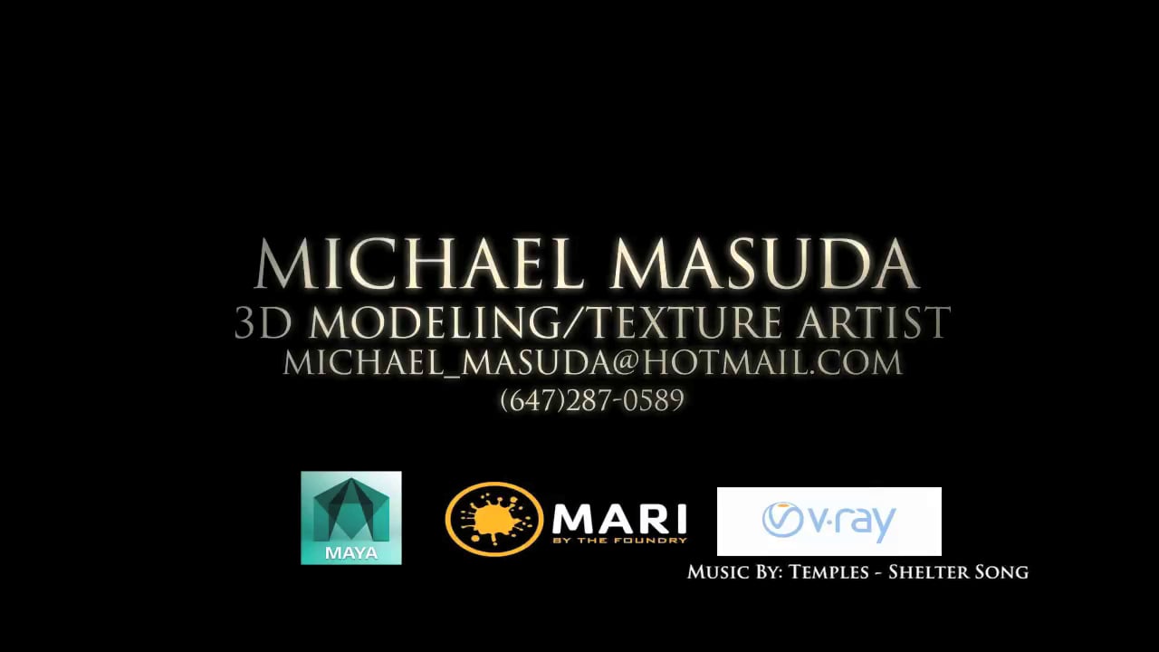 Michael Masuda 3D Modeling / Texture Reel 2014 on Vimeo