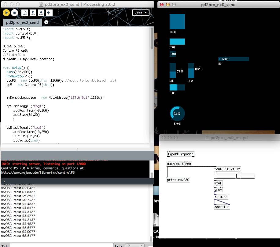ControlP5 (Processing) and Pure Data on Vimeo