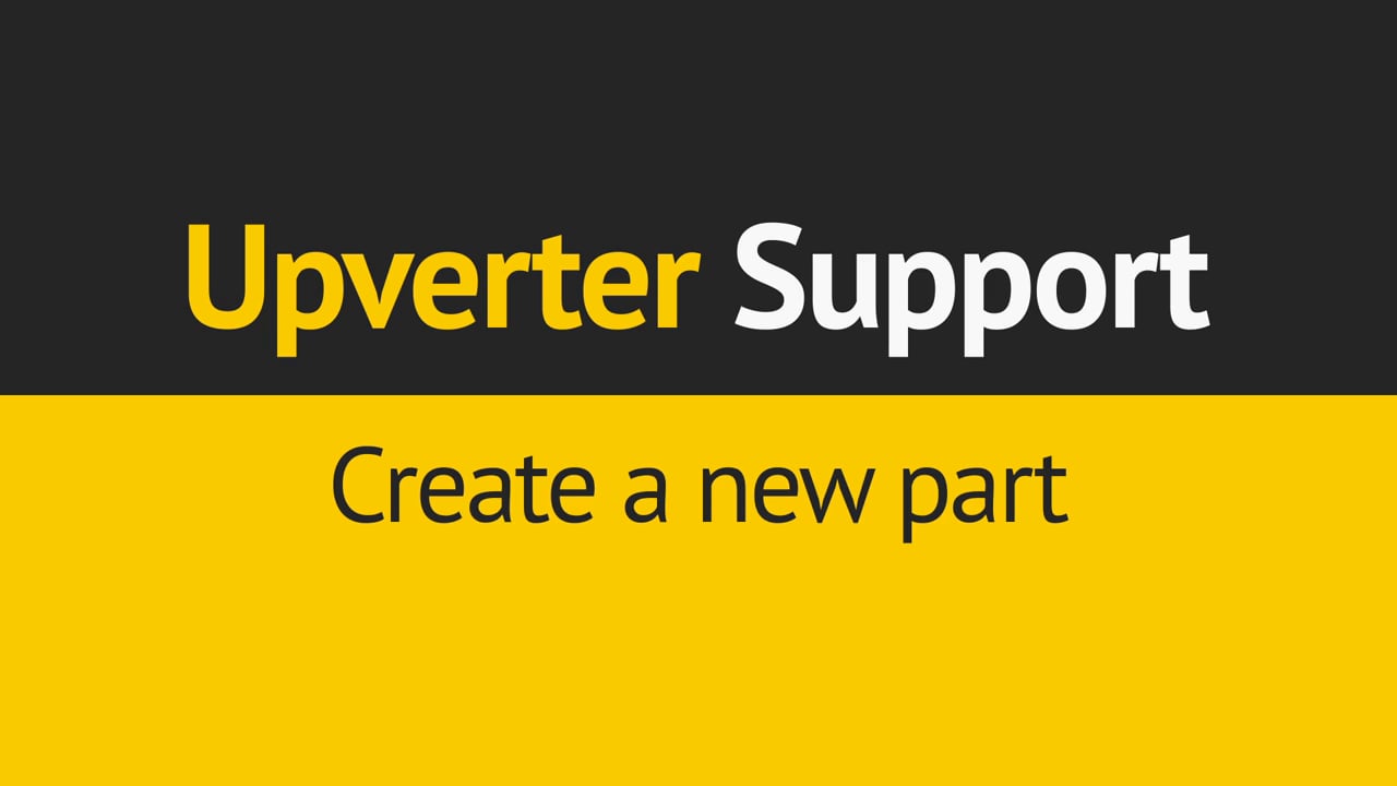 How to create a new part in Upverter on Vimeo