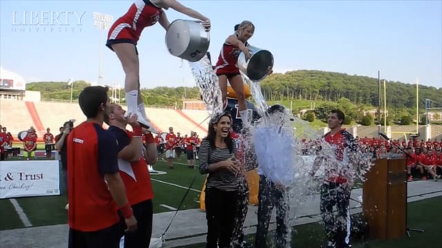 Liberty University President Jerry Falwell and wife Becki take on ice bucket challenge, call out ...