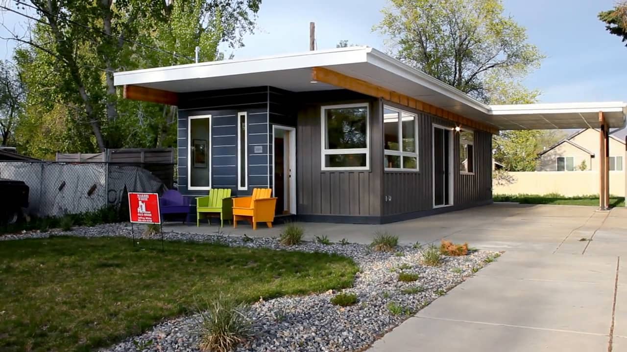 Shipping Container Home - Sarah House Utah on Vimeo