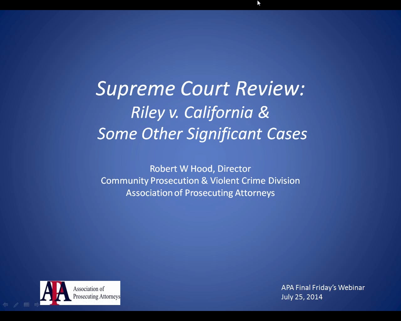 Riley v. California and Other Cases From the Latest Term of the United ...