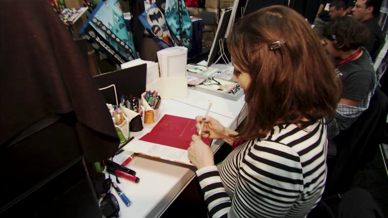 Comic Book Artist AMANDA CONNER signs and sketches "The Sequential Art ...